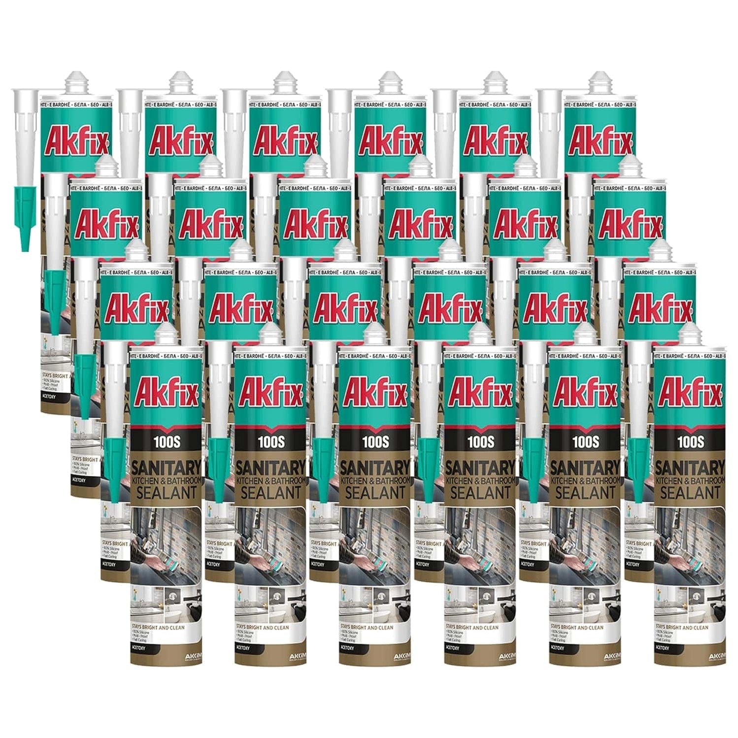 Akfix 100S Silicone Sealant | Kitchen & Bath Mold-Resistant