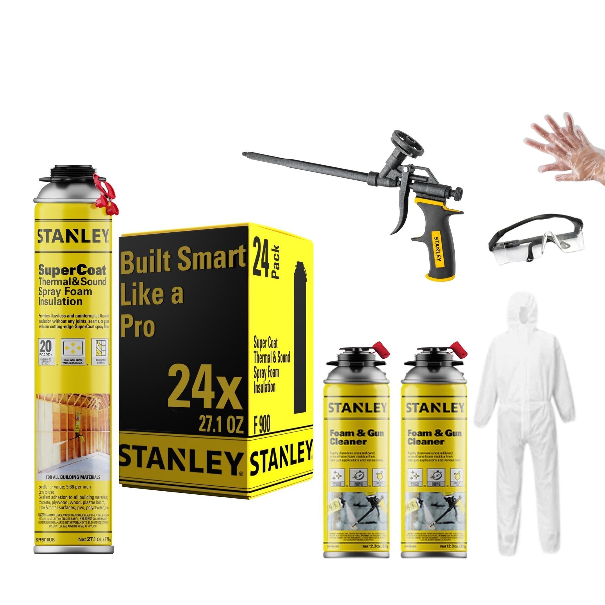 Stanley SuperCoat Thermal & Sound Insulation Spray Foam (Closed Cell)