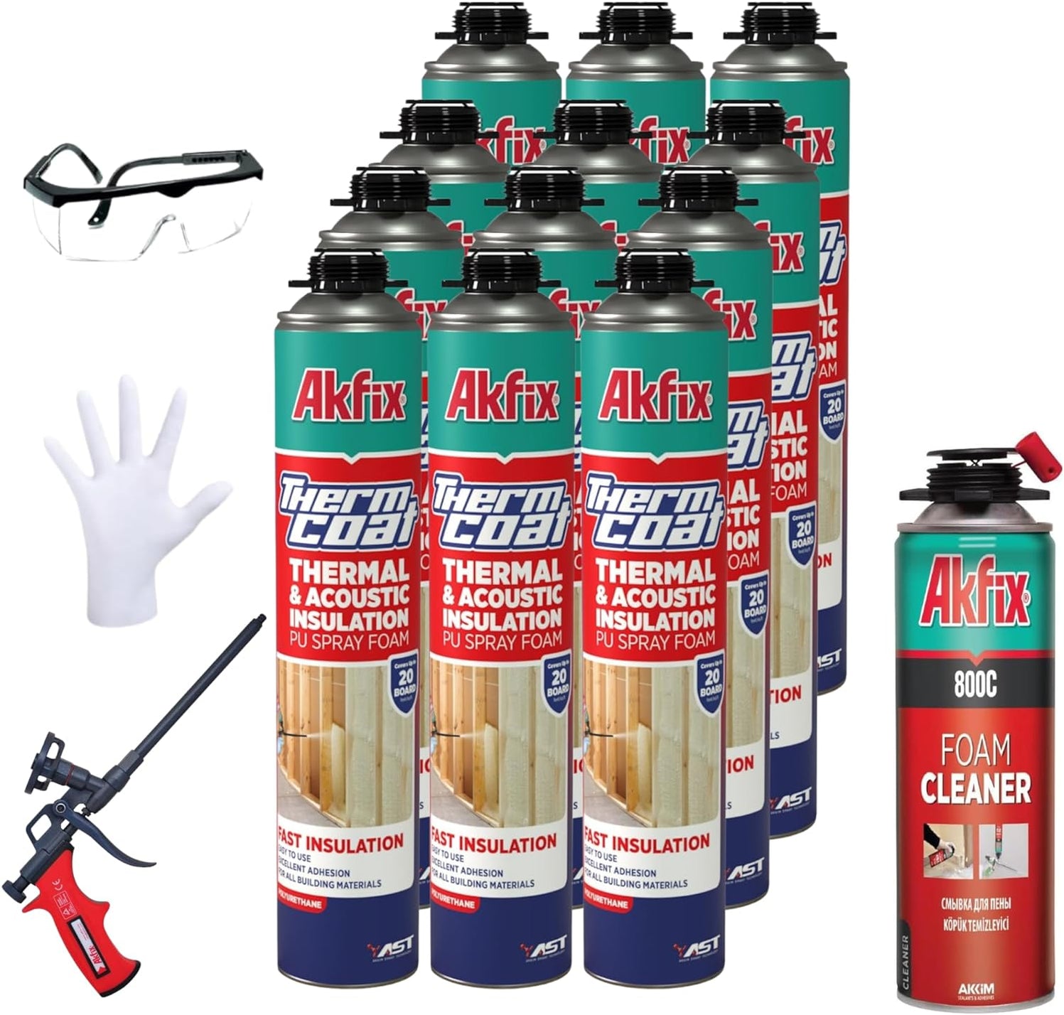 Akfix Thermcoat Closed Cell Polyurethane Spray Foam Insulation