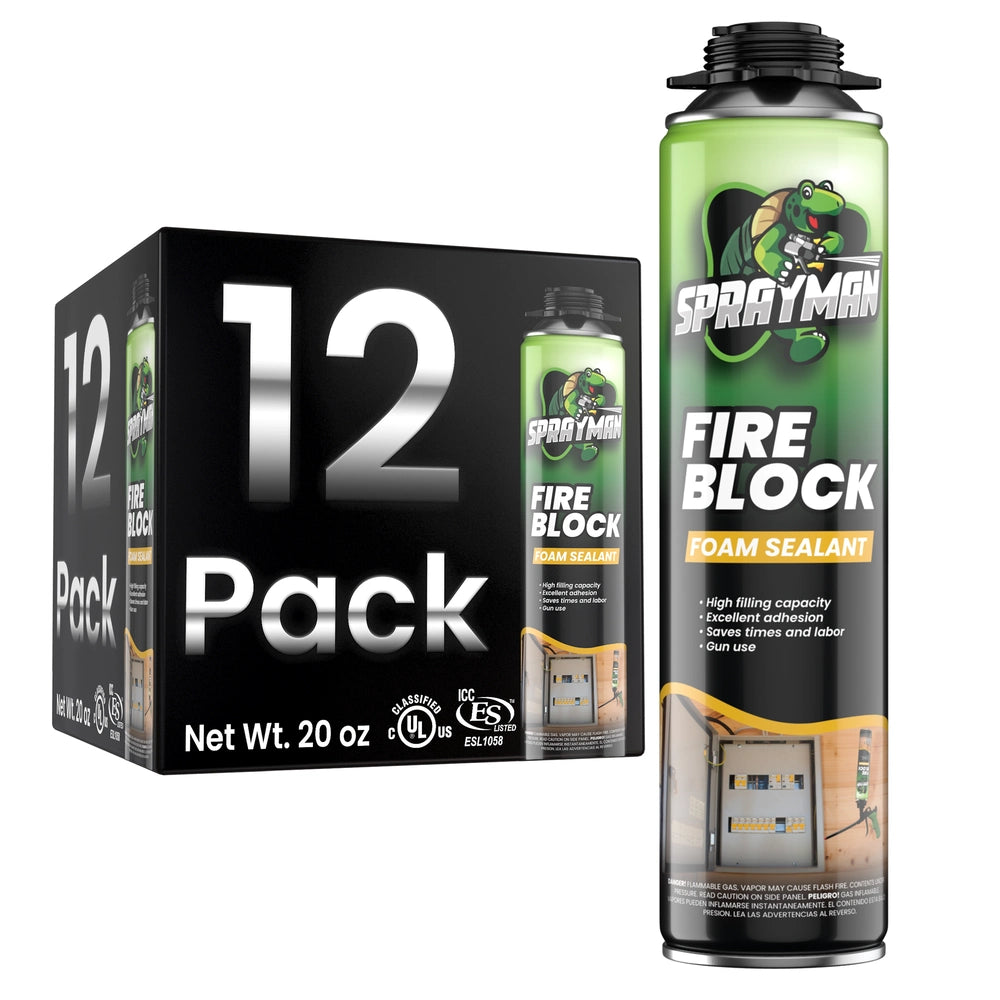 Sprayman Orange Pro Fire Block Foam | Firestop Gun Foam