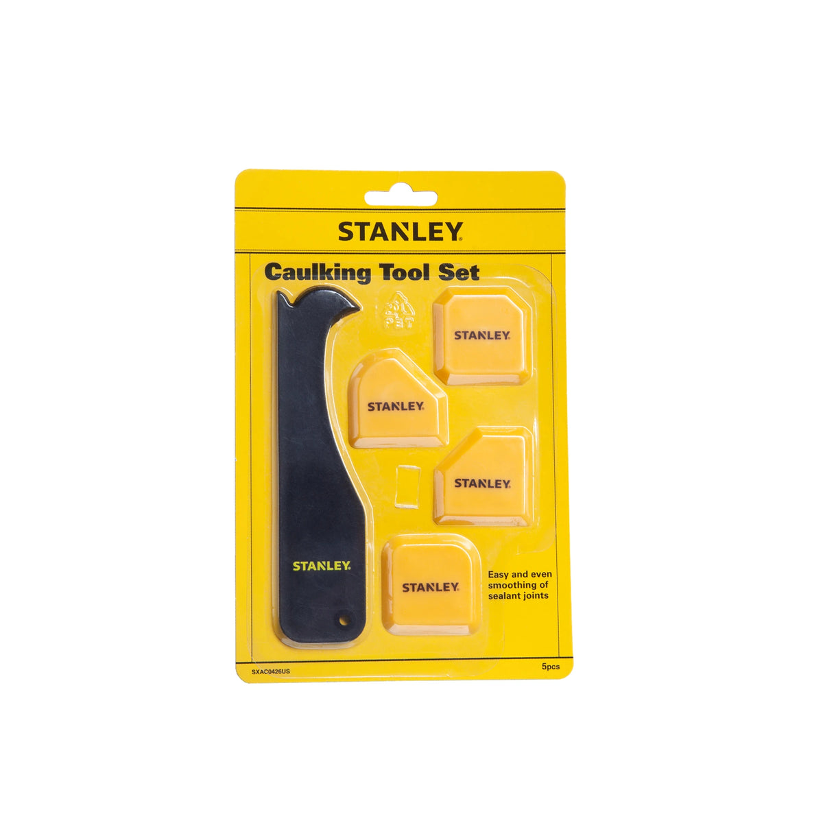 Stanley Caulking Tool Set | Scraper & Smoother Pads