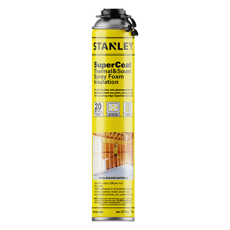 Stanley SuperCoat Thermal & Sound Insulation Spray Foam (Closed Cell)